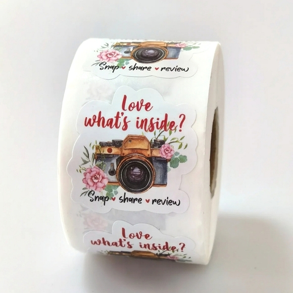 Design | 52 100pcs Love It Snap Share Review Stickers | Poshmark